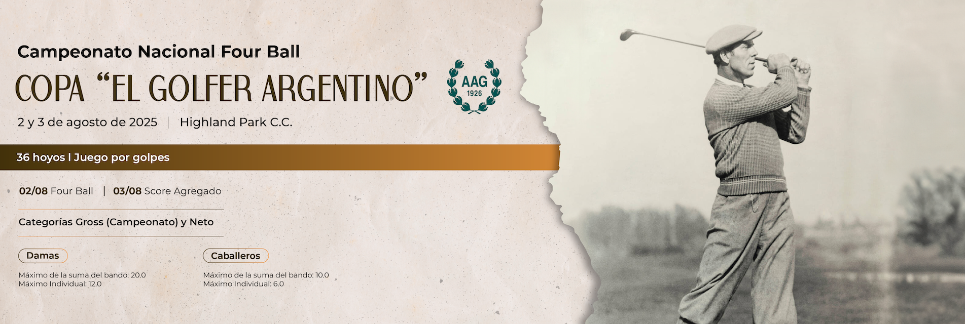 La Copa El Golfer Argentino se jugará en Highland Park CC. Horarios ...